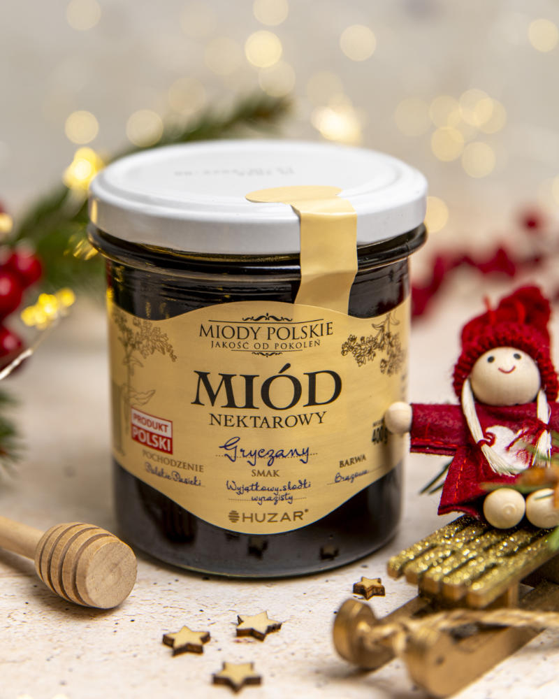 Miód polski gryczany 400g - Sklep Miody Huzar